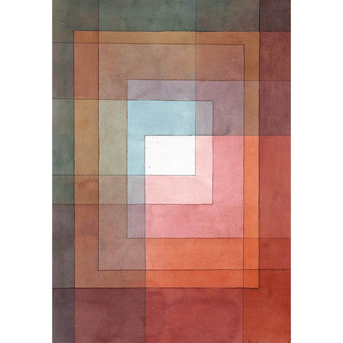 Polyphonically - Abstract by Paul Klee 1930 - Wall Art Rolled Canvas P ...