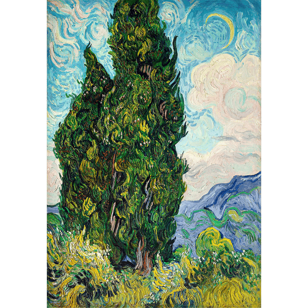Cypresses by Vincent Van Gogh - Wall Art – The Art Print Company