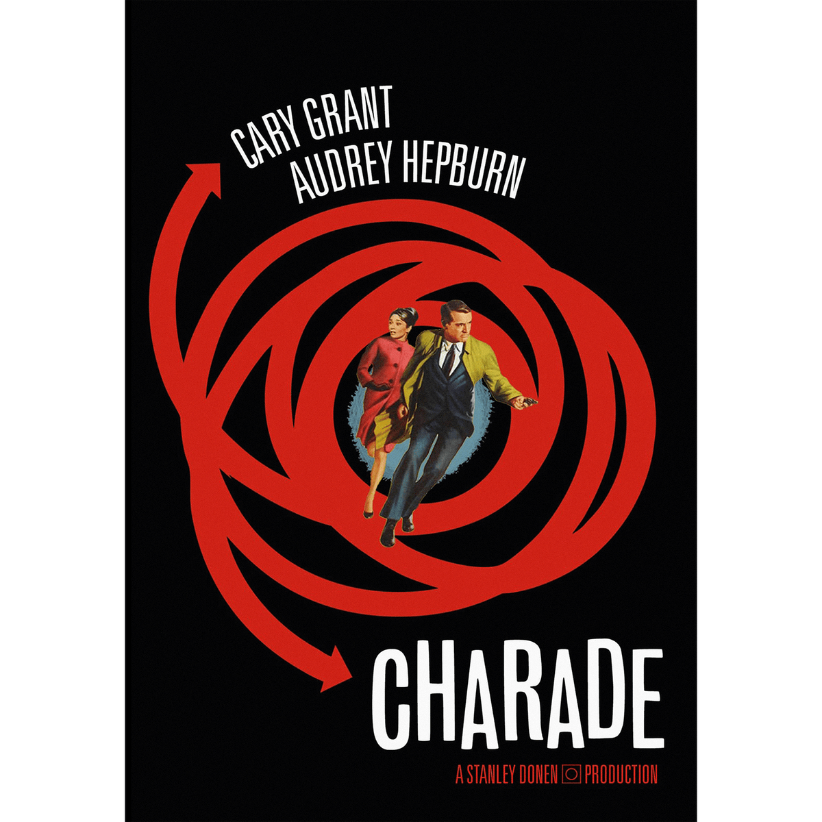 Charade Movie - Cary Grant - Audrey Hepburn - Film Wall Art Wrapped ...