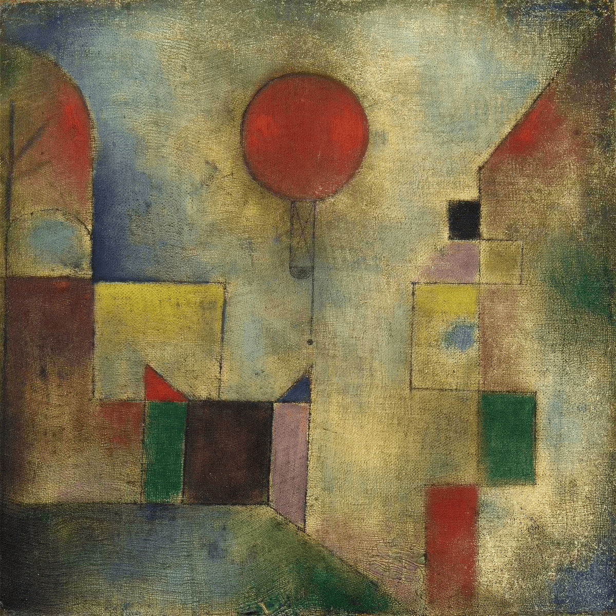 Red Balloon - Abstract by Paul Klee 1922 - Wall Art Wrapped Frame – The ...