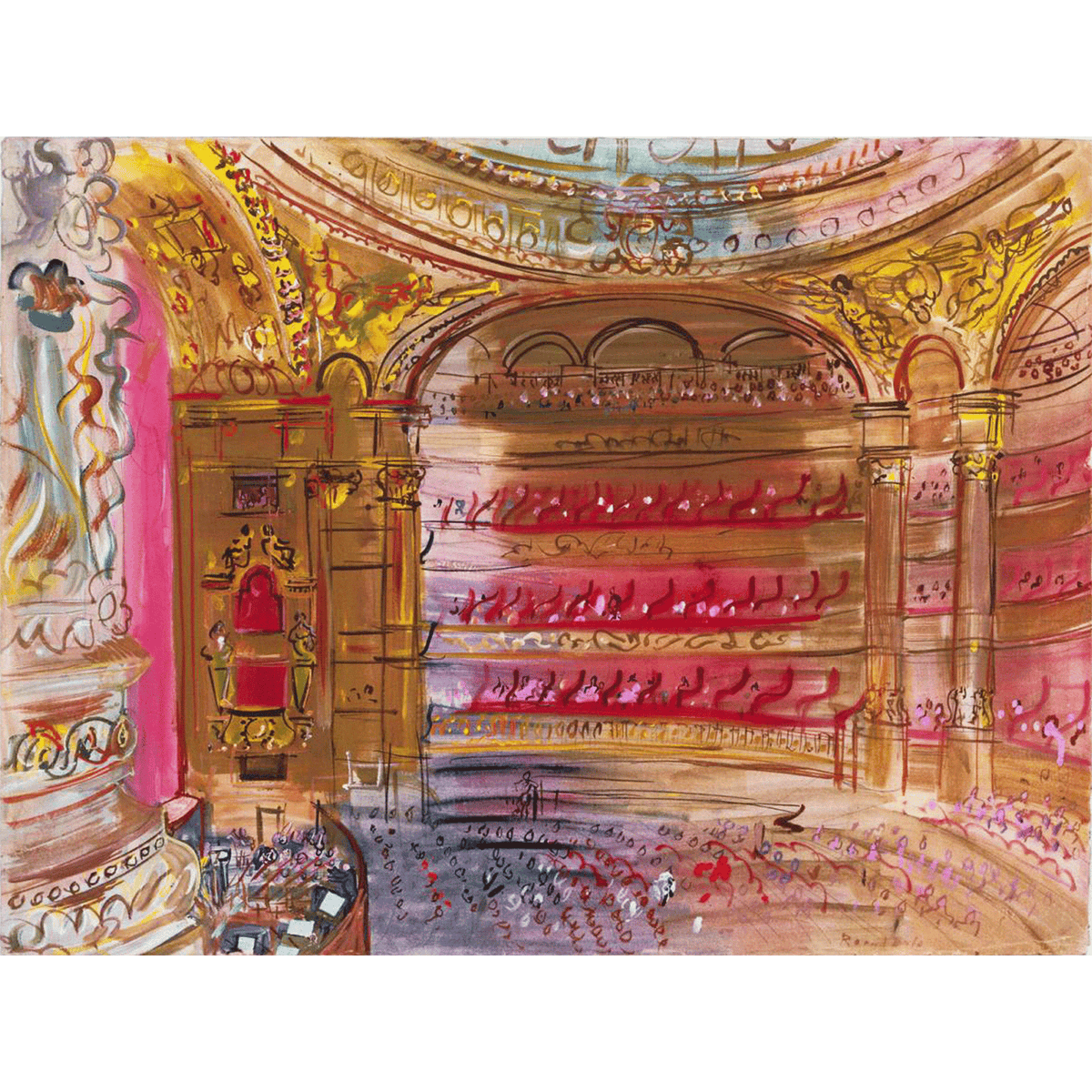 The Opera by Raoul Dufy - Wall Art Photo Poster Print – The Art Print ...