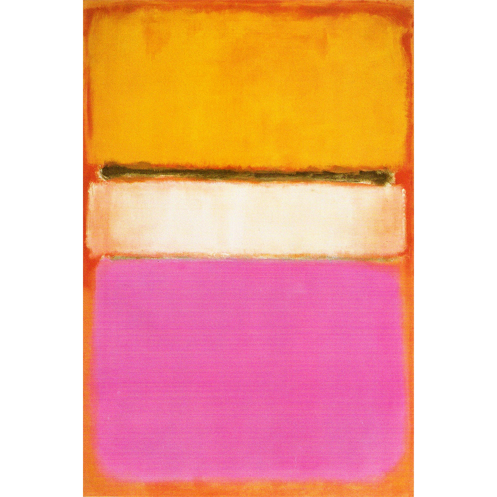 White Center Abstract Art By Mark Rothko - Wall Art Rolled – The Art ...