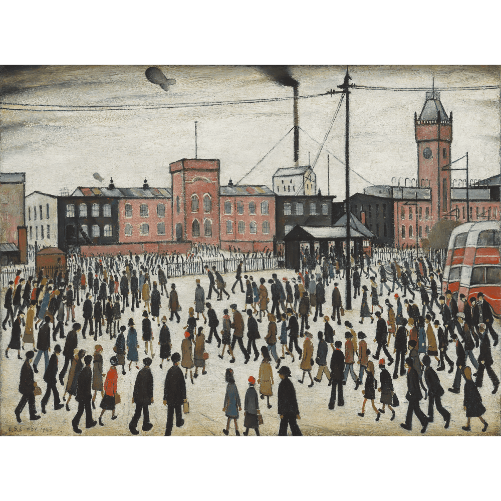 Going to Work by LS Lowry (1959) - Wall Art Rolled Canvas – The Art ...