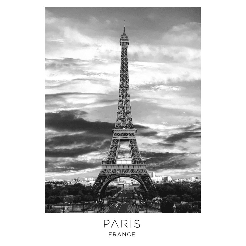 Paris France Cityscape - Wall Art Wrapped Frame Canvas Print – The Art ...