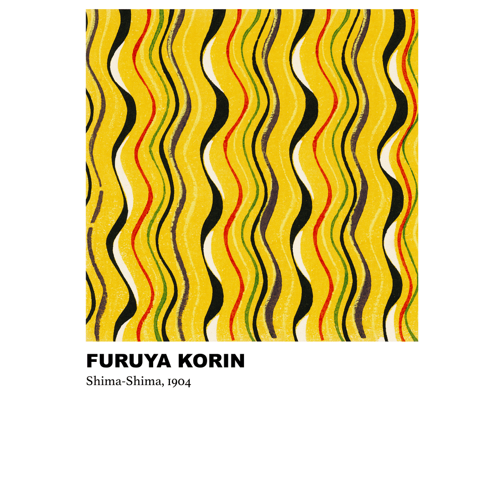 Shima-Shima Yellow Pattern by Furuya Korin (1904) - Abstract – The Art ...