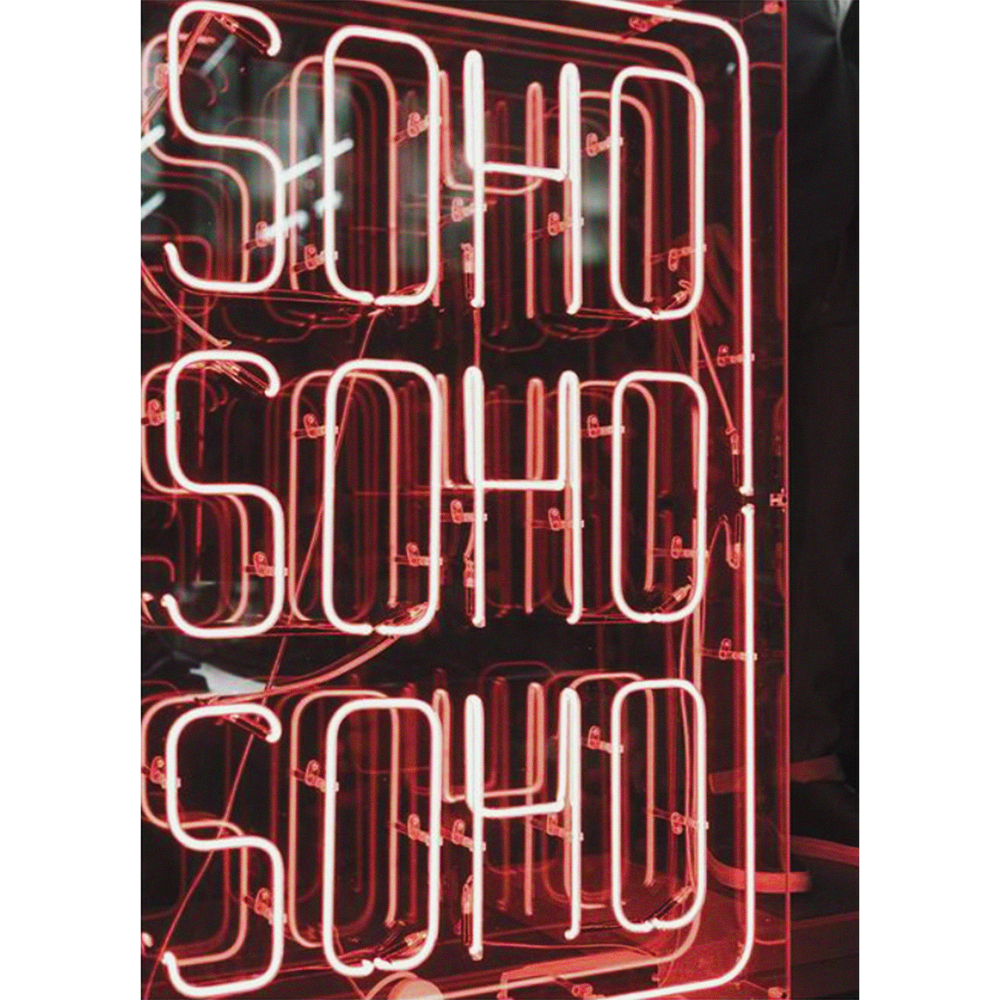 Soho Soho Soho Neon Street Art - Abstract - Wall Art Wrapped – The Art ...